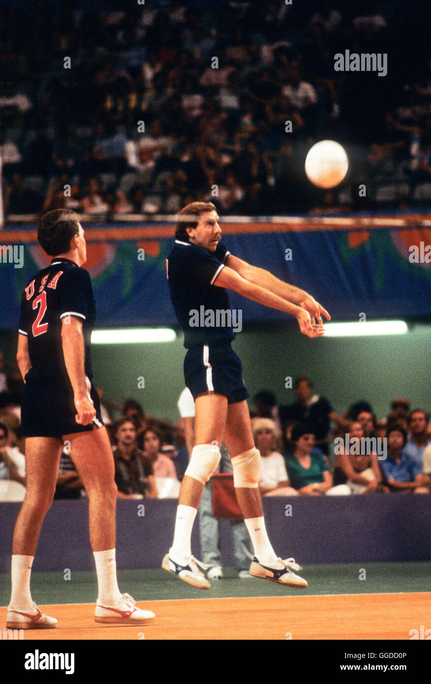 USA #9 Marc Waldie in action during match at Long Beach Arena, Long ...
