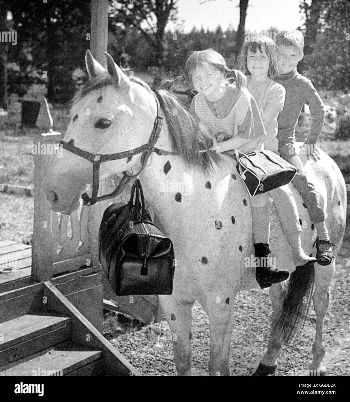 Pippi langstrumpf inger nilsson pippi Black and White Stock Photos ...
