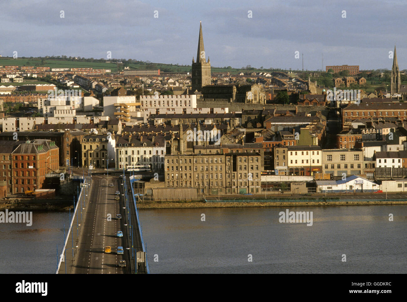Derry Londonderry 1980s Craigavon Bridge River Foyle Co Derry St ...