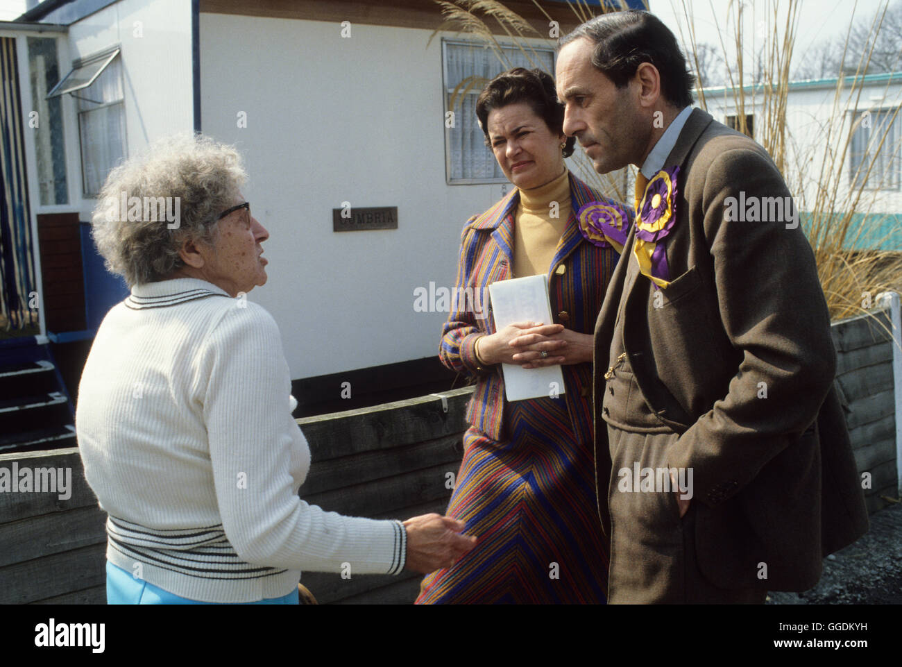 Jeremy Thorpe MP 1970s electioneering with his wife Marion. "Thorpe ...