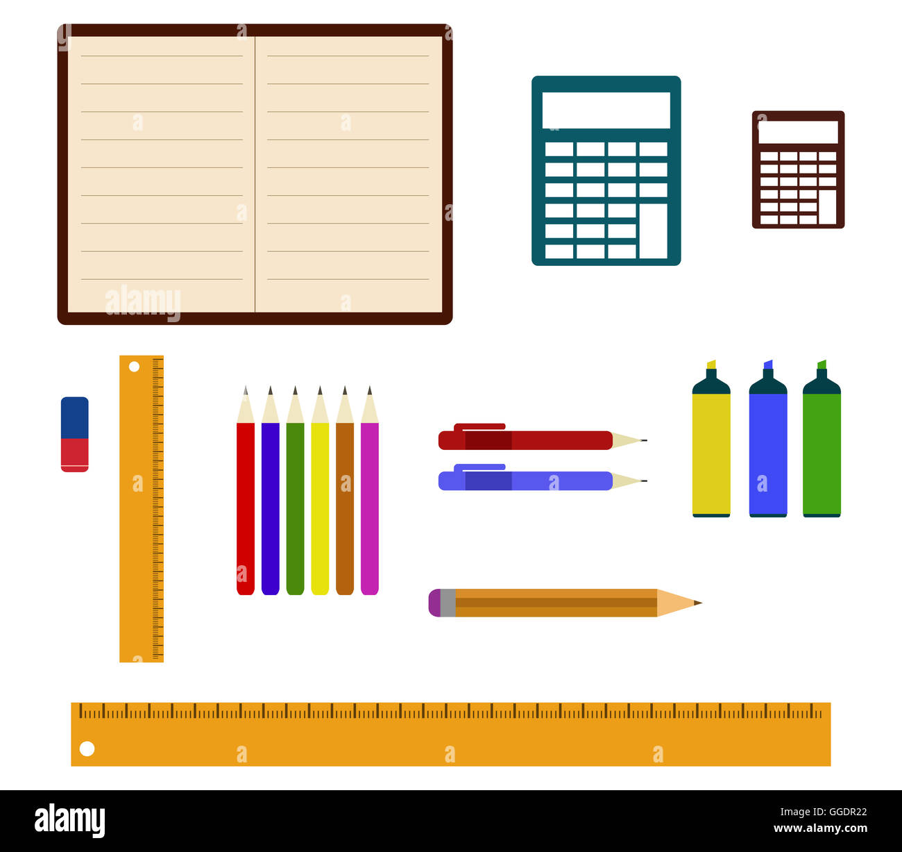 tools for school Stock Photo - Alamy