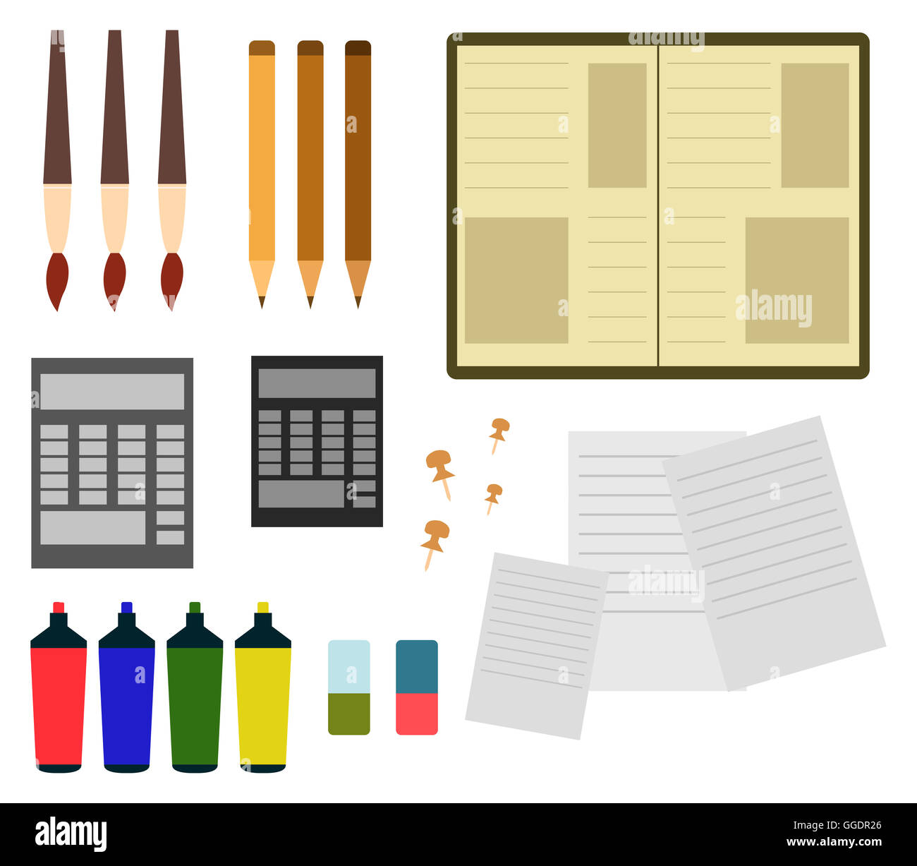 tools for school Stock Photo - Alamy
