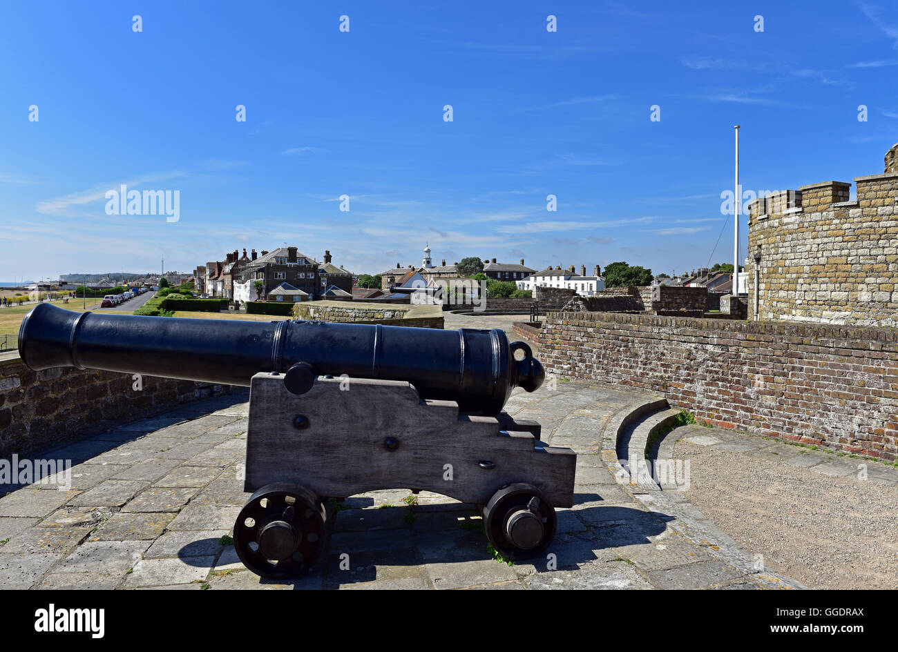 Deal Castle, Kent, was built by the order of King Henry VIII and it is ...