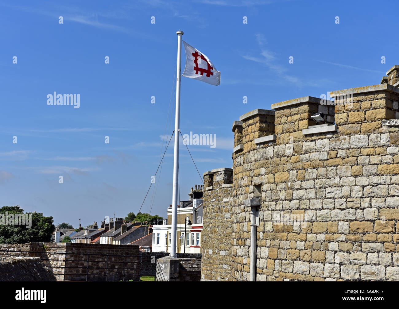 Deal Castle, Kent, was built by the order of King Henry VIII and it is ...