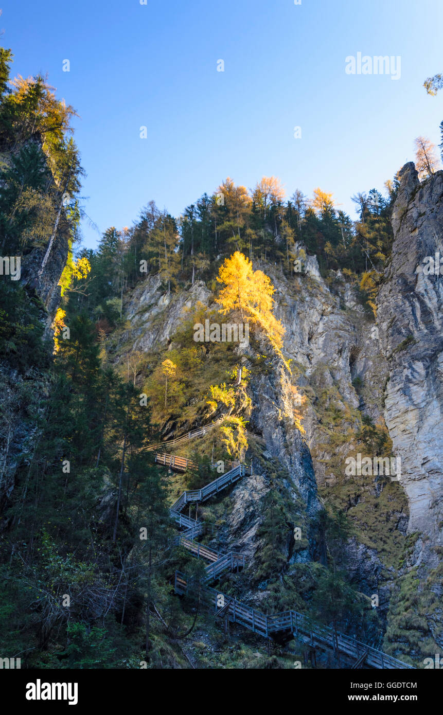 Taxenbach: gorge Kitzlochklamm, Austria, Salzburg, Pinzgau Stock Photo ...