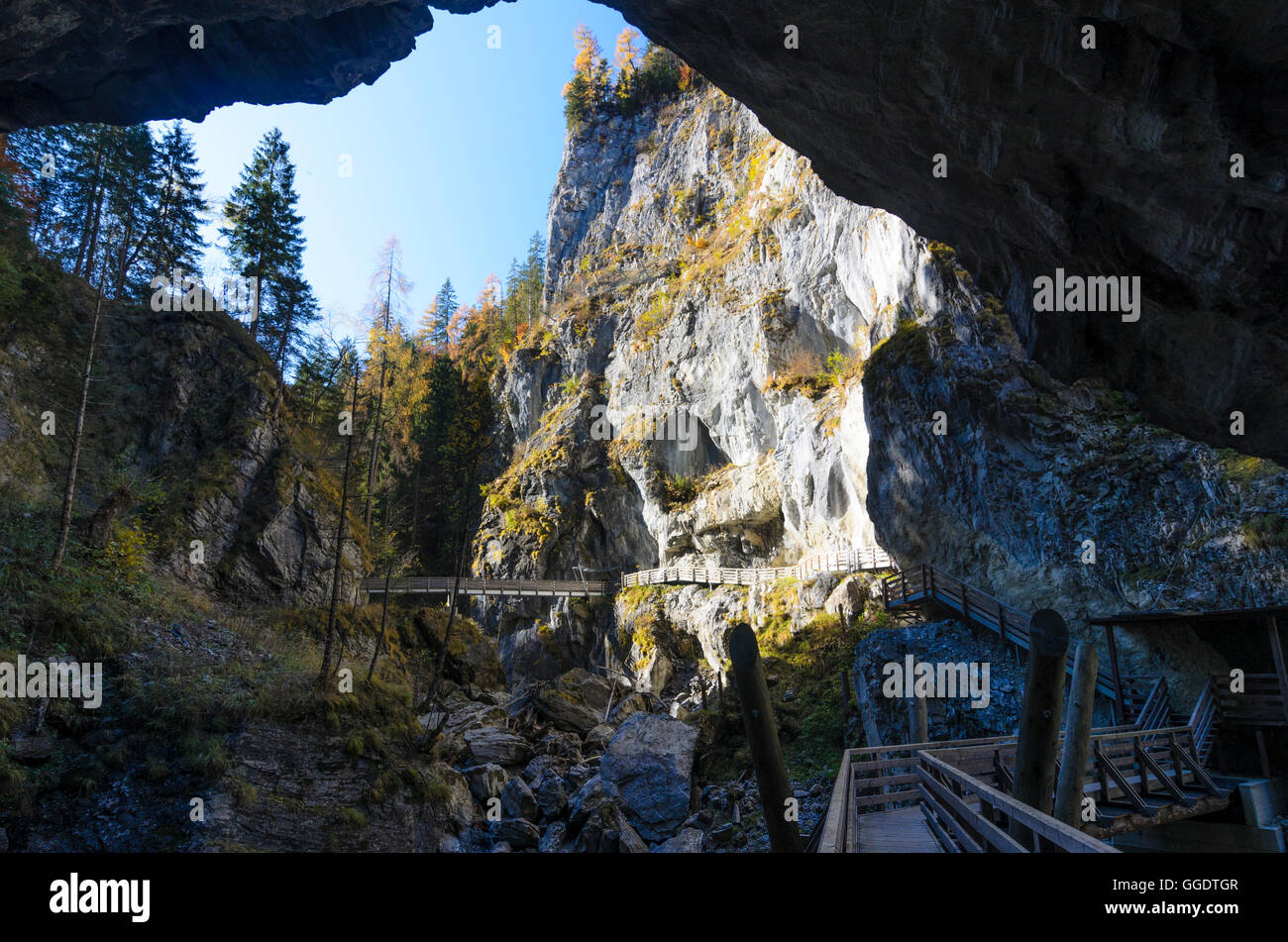 Taxenbach: gorge Kitzlochklamm, Austria, Salzburg, Pinzgau Stock Photo ...