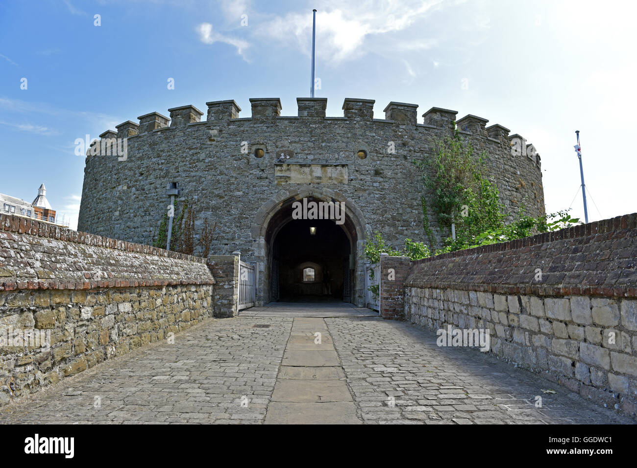 Deal Castle, Kent, was built by the order of King Henry VIII and it is ...