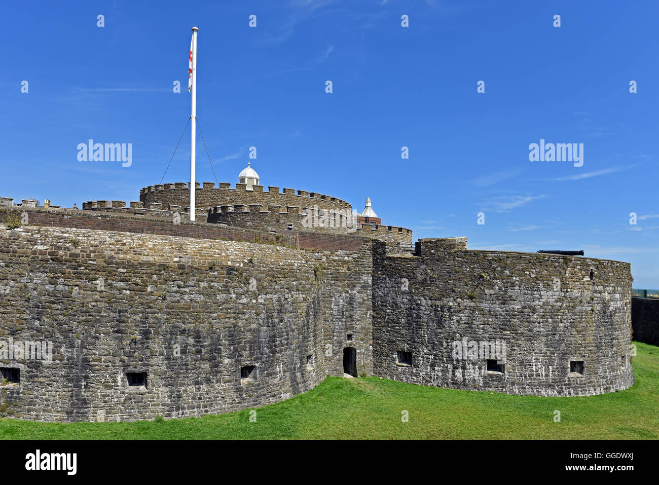 Deal Castle, Kent, was built by the order of King Henry VIII and it is ...