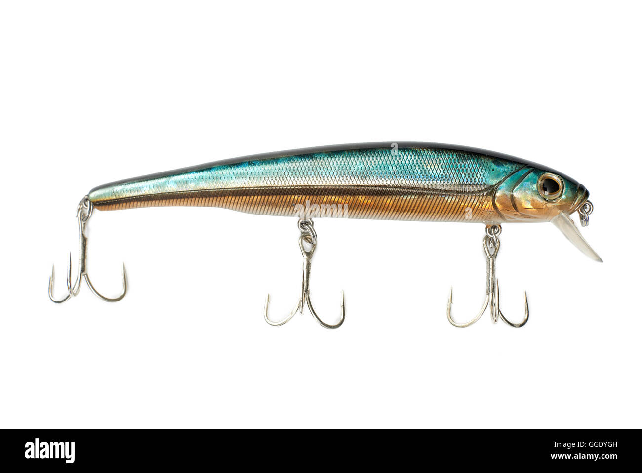 Fishing lure isolated on a white background Stock Photo - Alamy