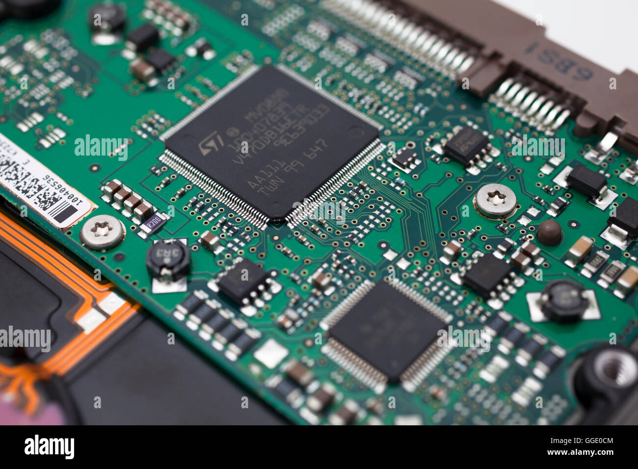 Close up of opened hard disk drive, data saving Stock Photo - Alamy