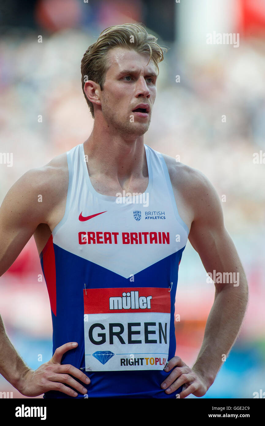 LONDON, ENGLAND - JULY 22: Jack Green competing in the Men's 400m ...