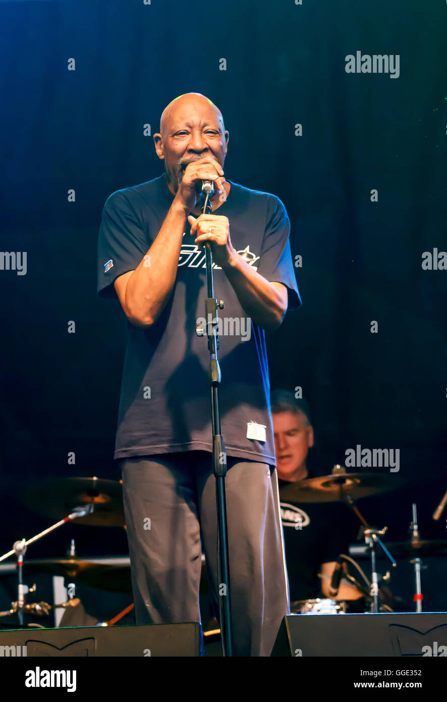 Geno Washington Coleford Free Music Festival 2016 Stock Photo - Alamy