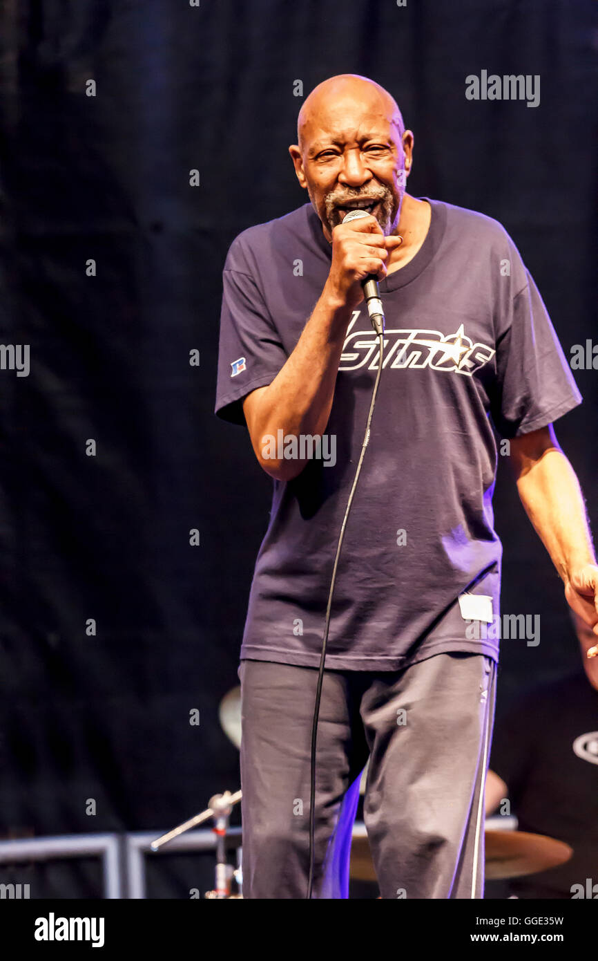 Geno Washington Coleford Free Music Festival 2016 Stock Photo - Alamy