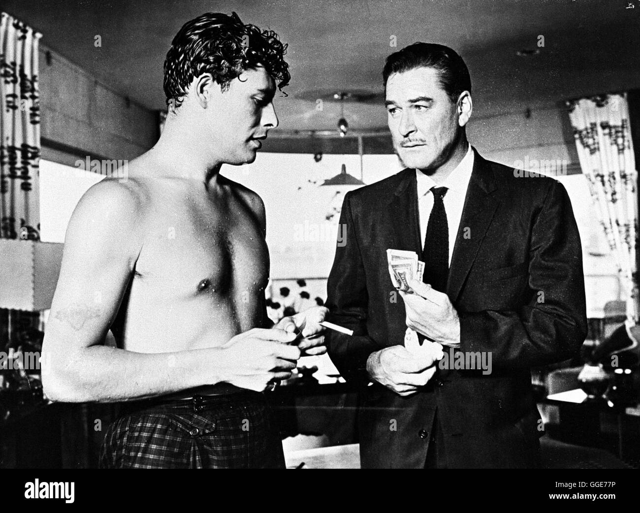 JAGD DURCH HAVANNA / The Big Boodle USA 1956 / Richard Wilson Szene mit ...