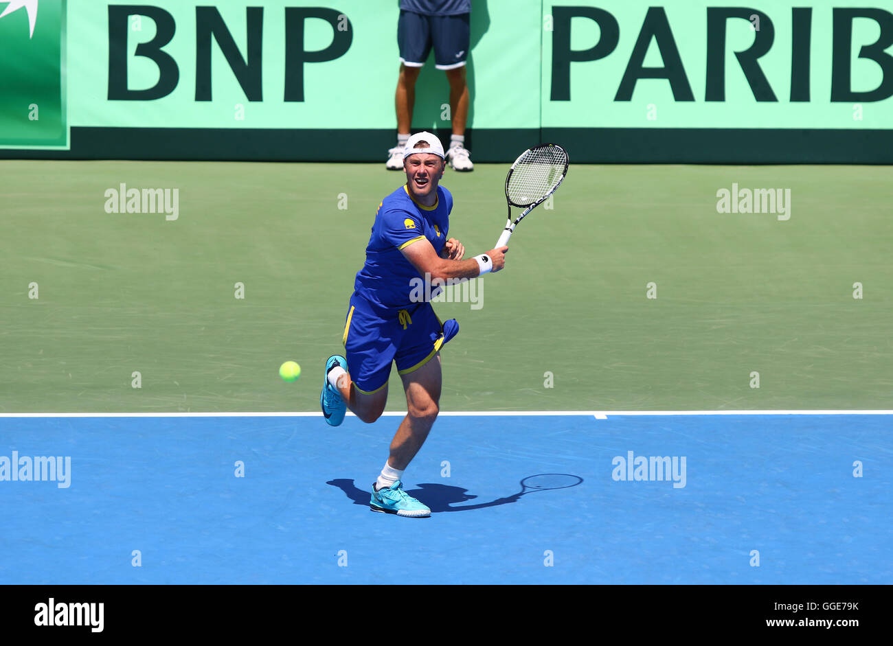 KYIV, UKRAINE - JULY 15, 2016: Illya MARCHENKO of Ukraine in action ...
