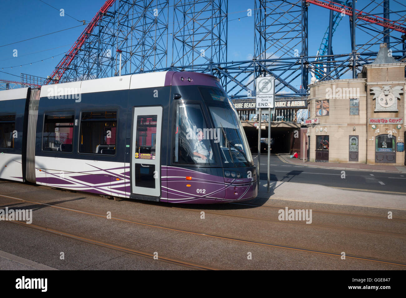 Modern blackpool tram hi-res stock photography and images - Alamy