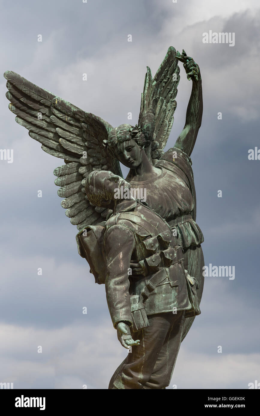 Angel of Victory statue in Vancouver Stock Photo - Alamy