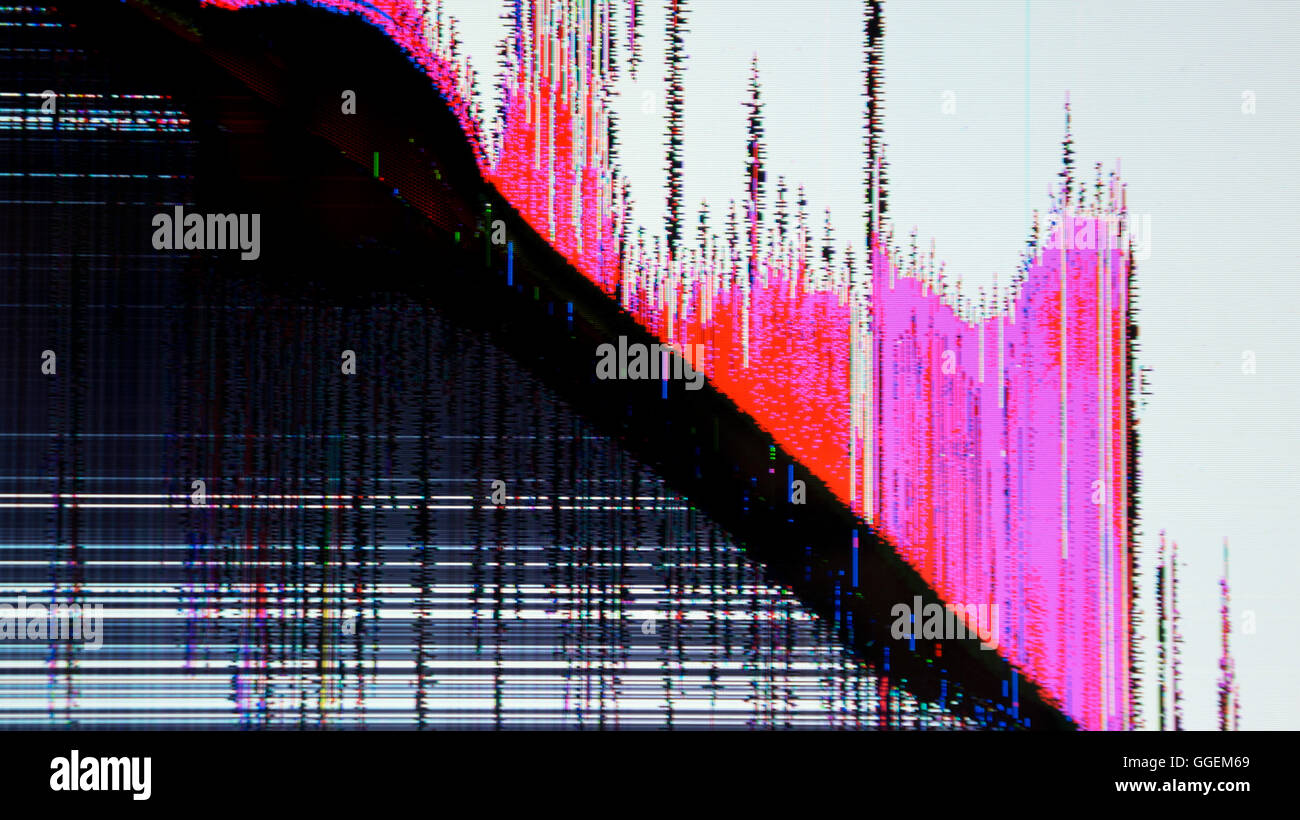 tv screen with static noise. bad signal reception Stock Photo - Alamy
