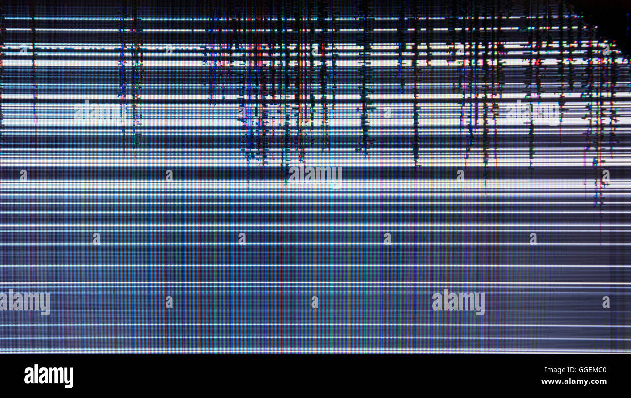 tv screen with static noise. bad signal reception Stock Photo - Alamy