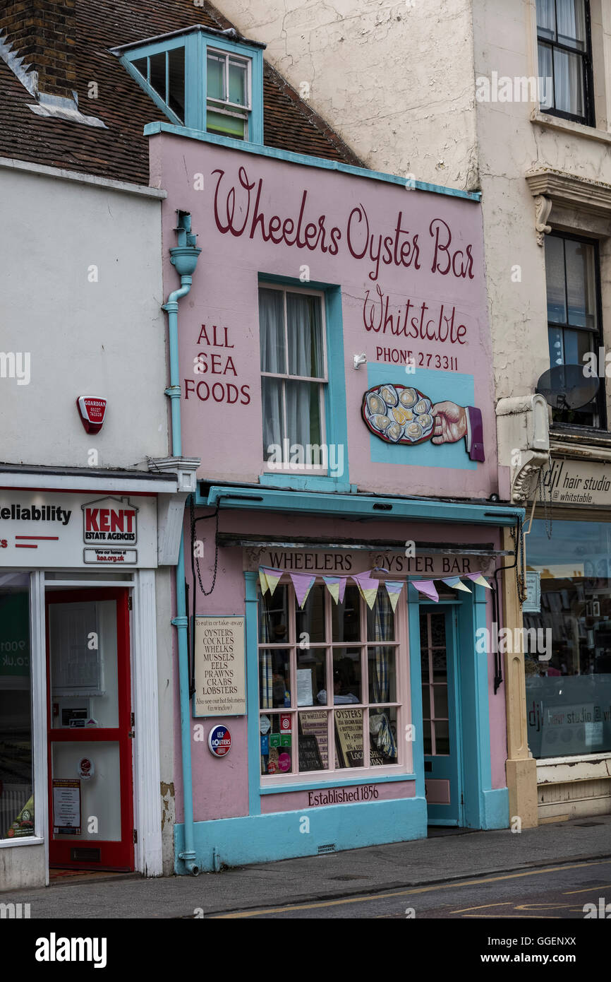 The famous Wheelers Oyster Bar in Whitstable in Kent Stock Photo - Alamy