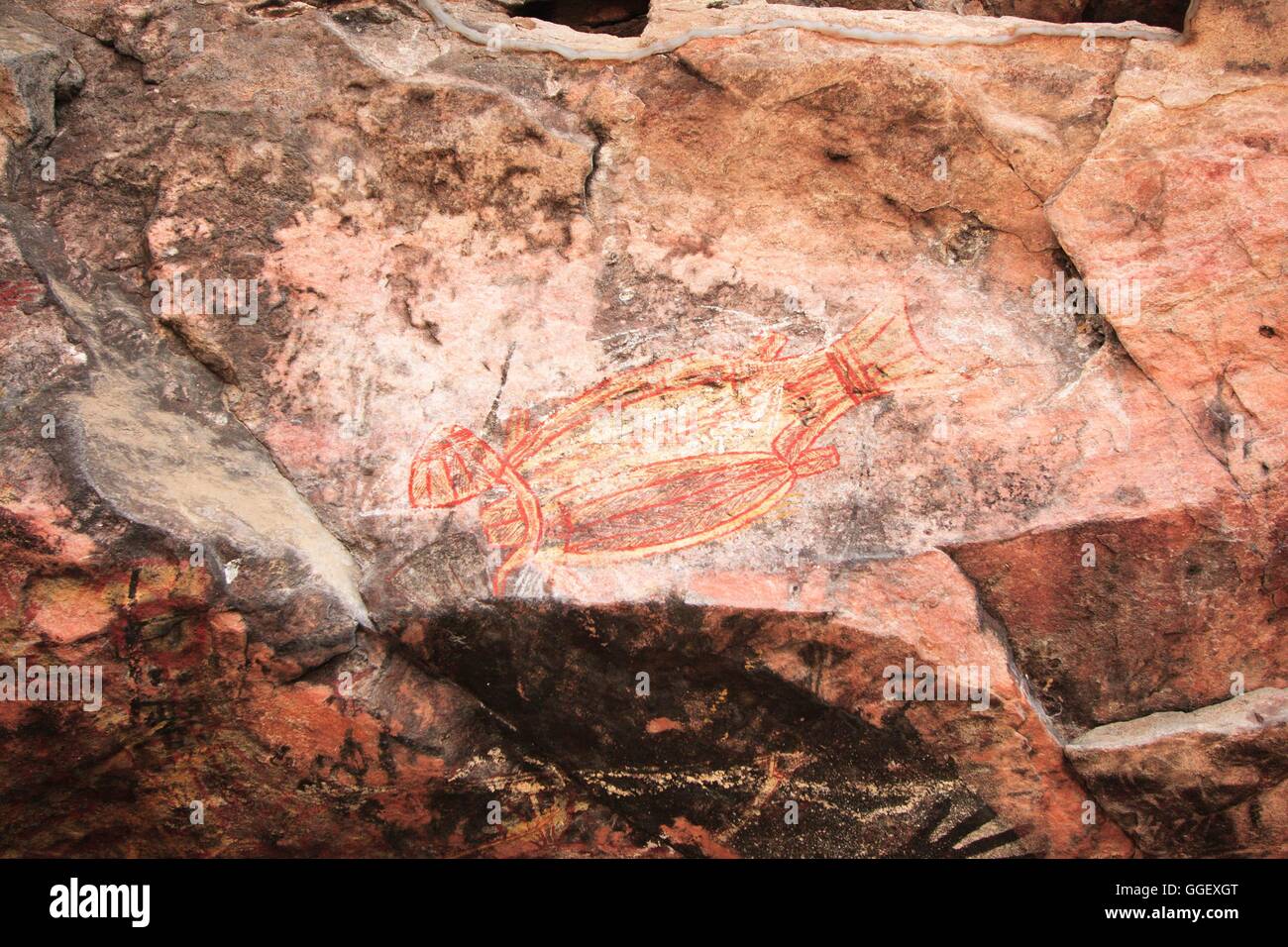 Kakadu aboriginal cave paintings hi-res stock photography and images - Alamy