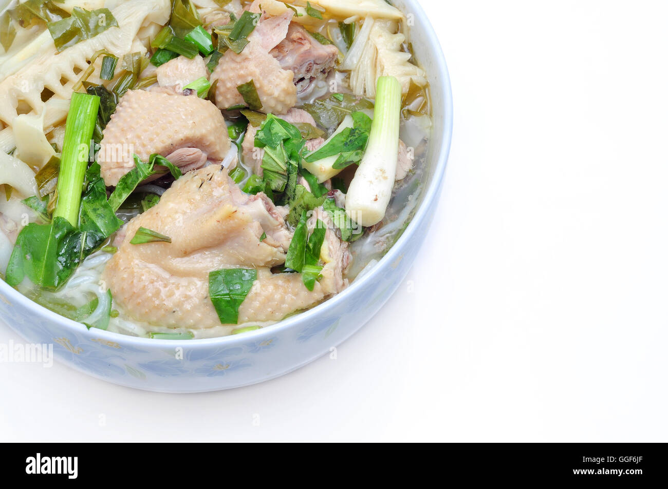 Bun Mang Vit or Vietnamese Rice Vermicelli with Bamboo Shoots and Duck ...