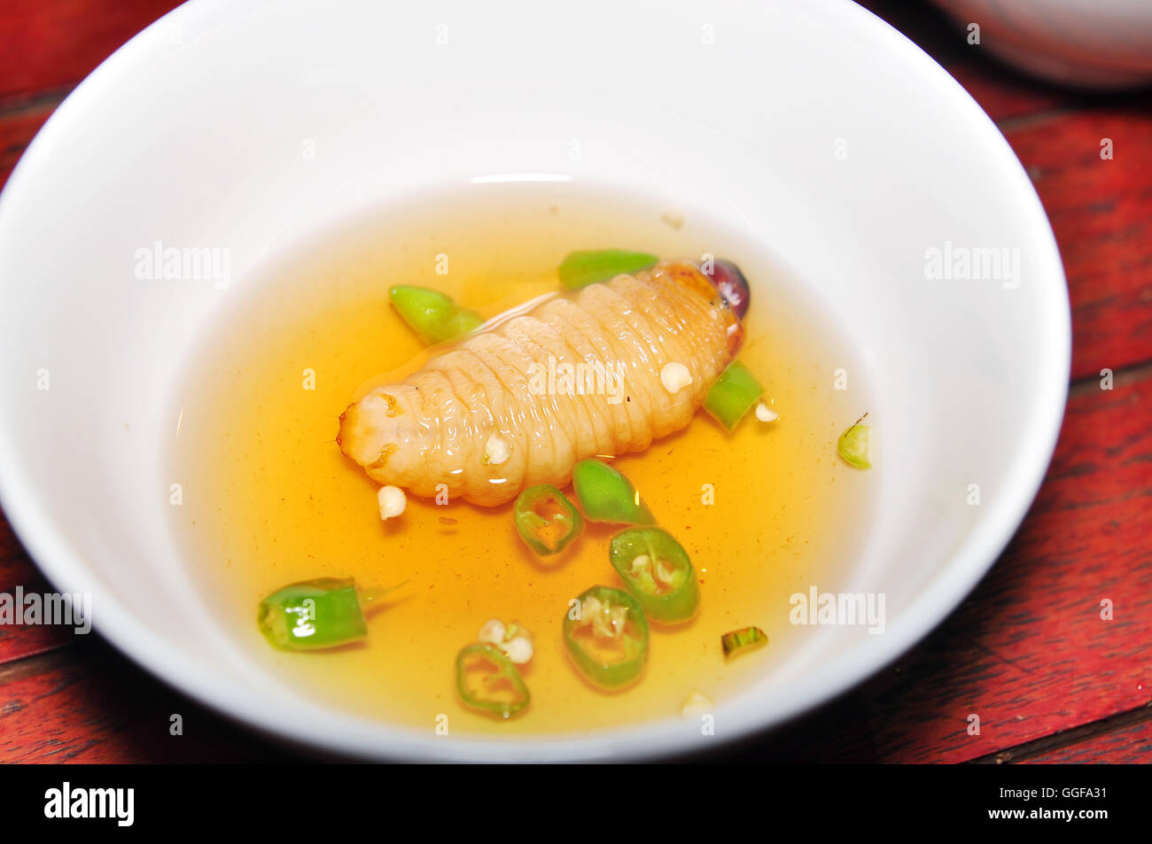 Red Palm Weevil Larva or Coconut worm or Duong dua or sago worm ...