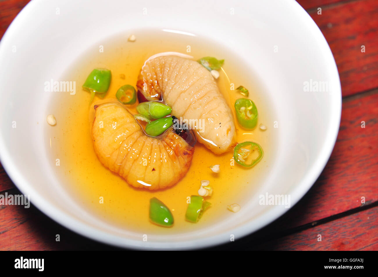 Red Palm Weevil Larva or Coconut worm or Duong dua or sago worm ...