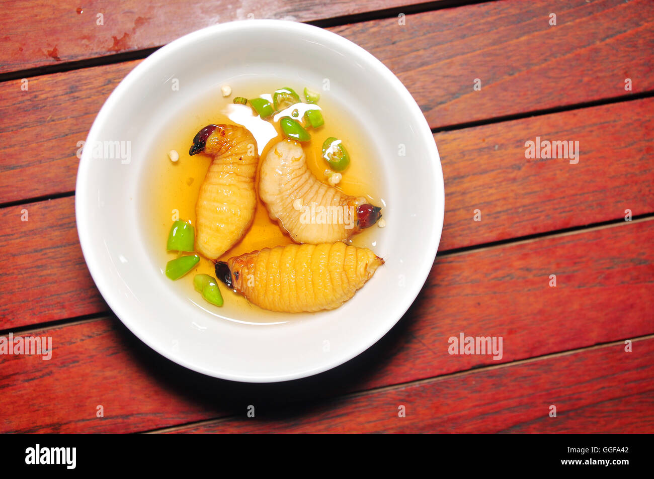 Red Palm Weevil Larva or Coconut worm or Duong dua or sago worm ...