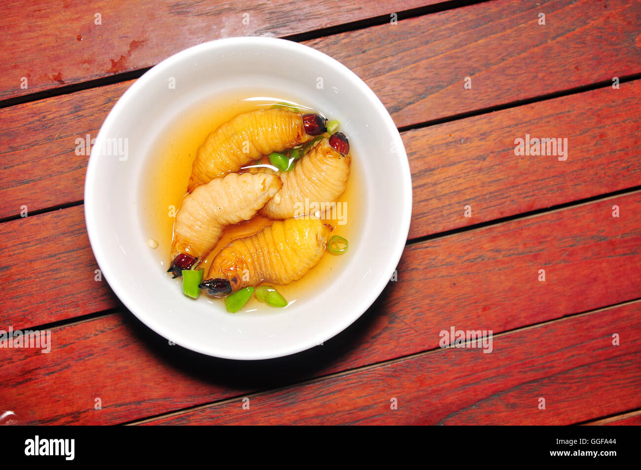 Red Palm Weevil Larva or Coconut worm or Duong dua or sago worm ...