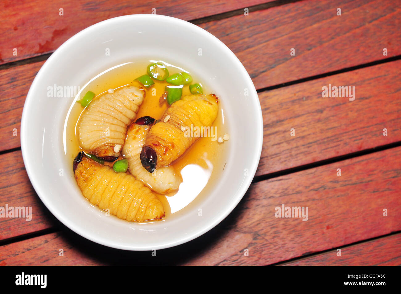 Red Palm Weevil Larva or Coconut worm or Duong dua or sago worm ...