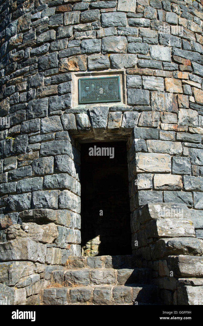Memorial Tower, Haystack Mountain State Park, Connecticut Stock Photo ...