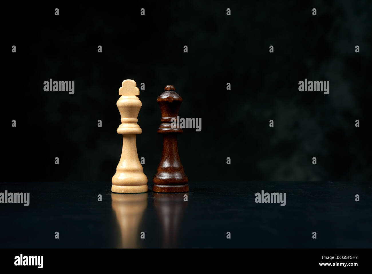 wooden chess pieces Stock Photo - Alamy