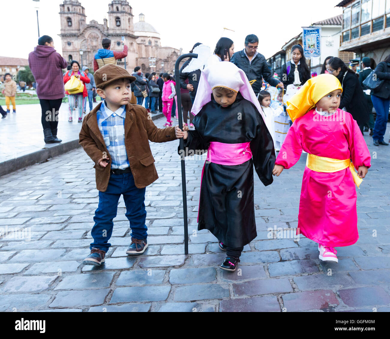 Cusco, Peru - May 13: Native people of Cusco dressed in colorful ...