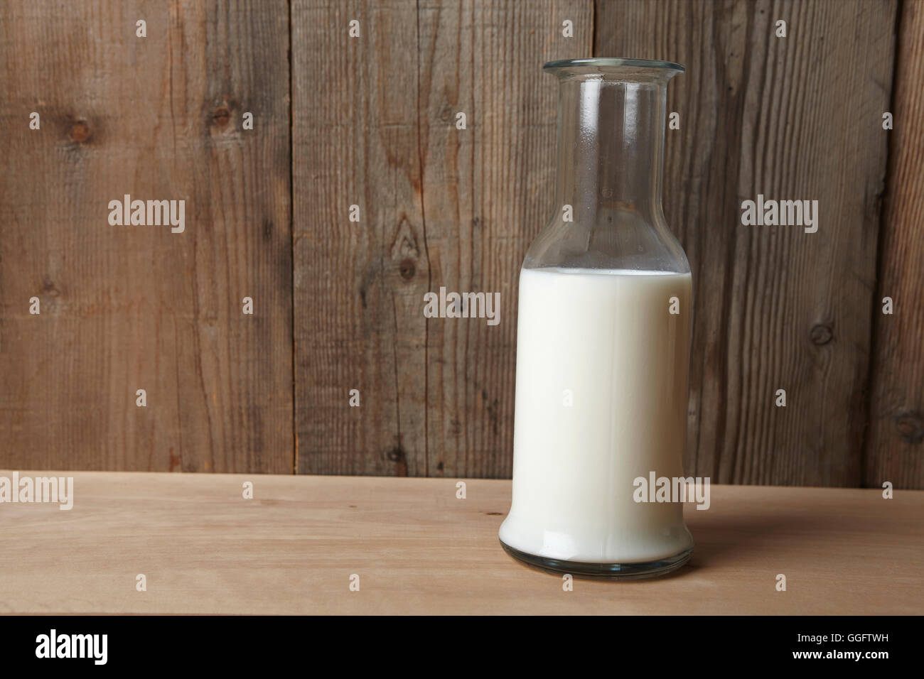 Bottle of milk on the kitchen counter Stock Photo - Alamy