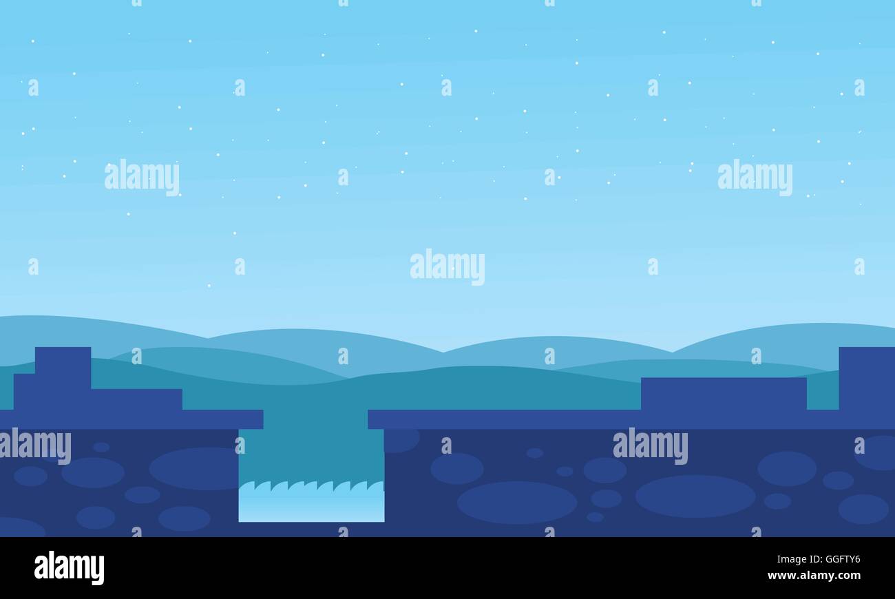 dam water with hills backgrounds vector Stock Vector Image & Art - Alamy