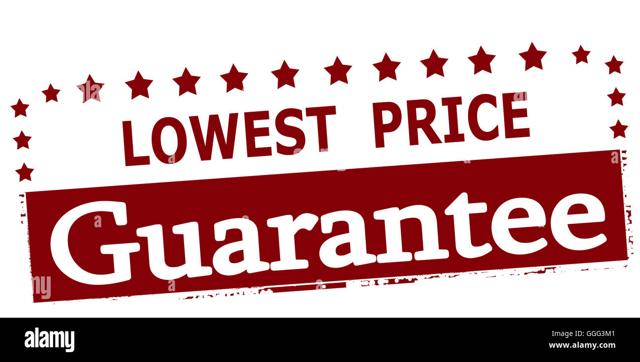 Rubber stamp with text lowest price guarantee inside, vector ...