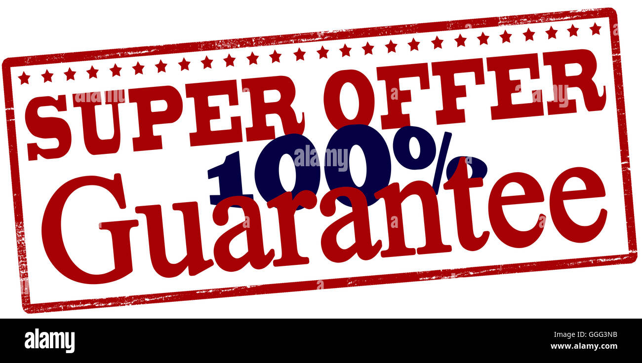 Rubber stamp with text super offer guarantee inside, vector ...