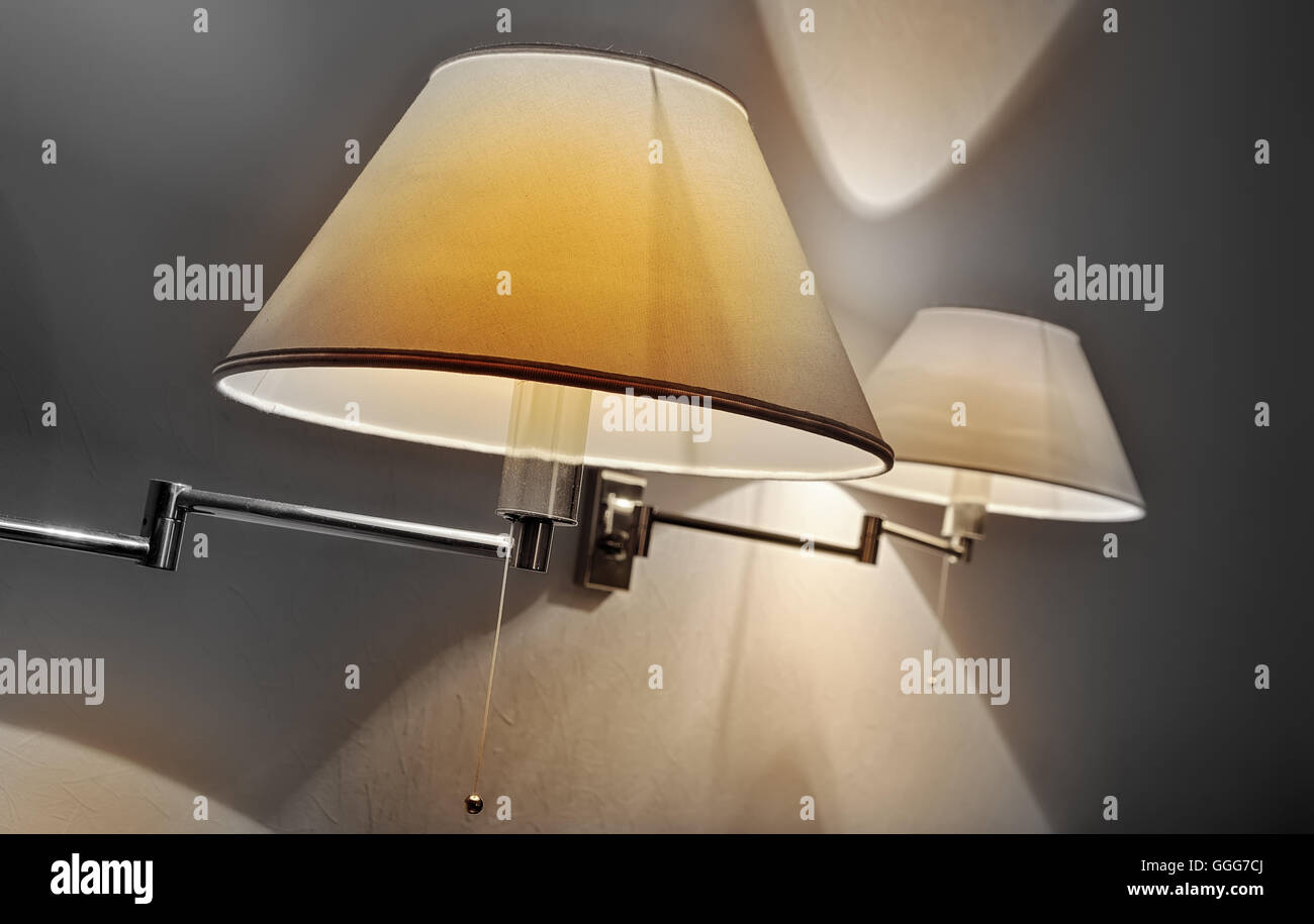 Wall lamp. Element of design Stock Photo - Alamy