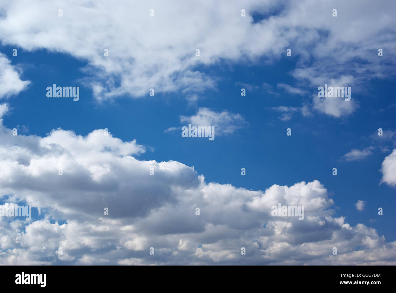 Deep blue sky at sunny day Stock Photo - Alamy