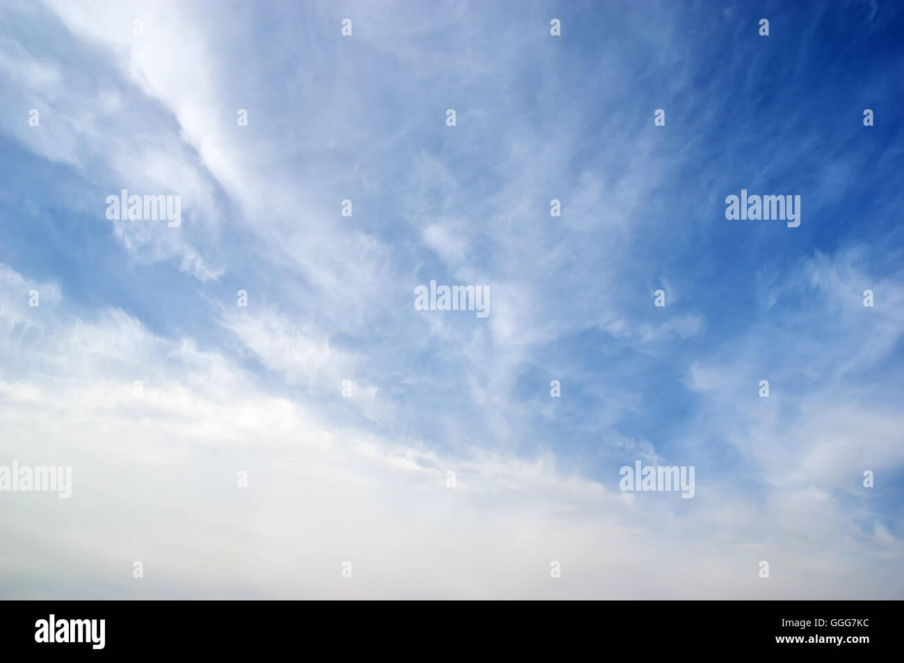 Deep blue sky at sunny day Stock Photo - Alamy