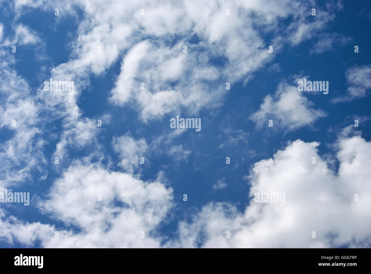 Deep blue sky at sunny day Stock Photo - Alamy