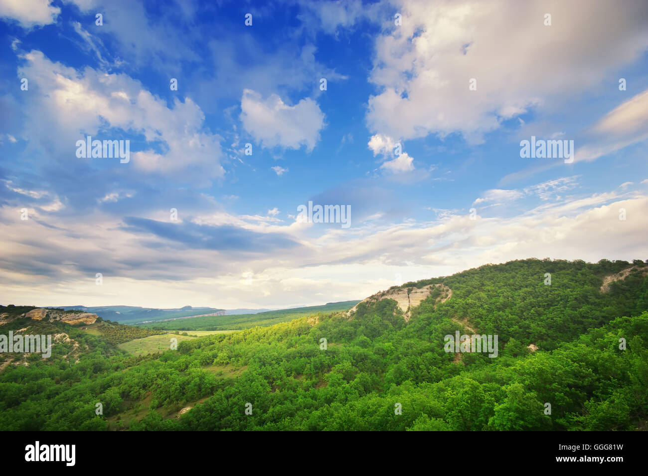 Beautiful mountain landscape. Composition of nature Stock Photo - Alamy