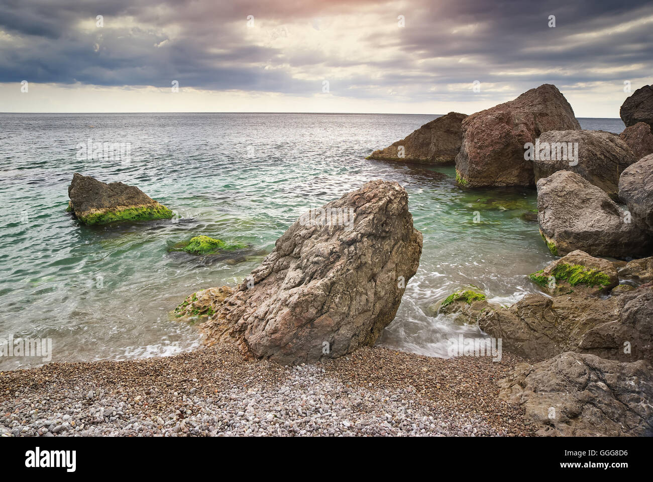 Big beach rocks hi-res stock photography and images - Alamy
