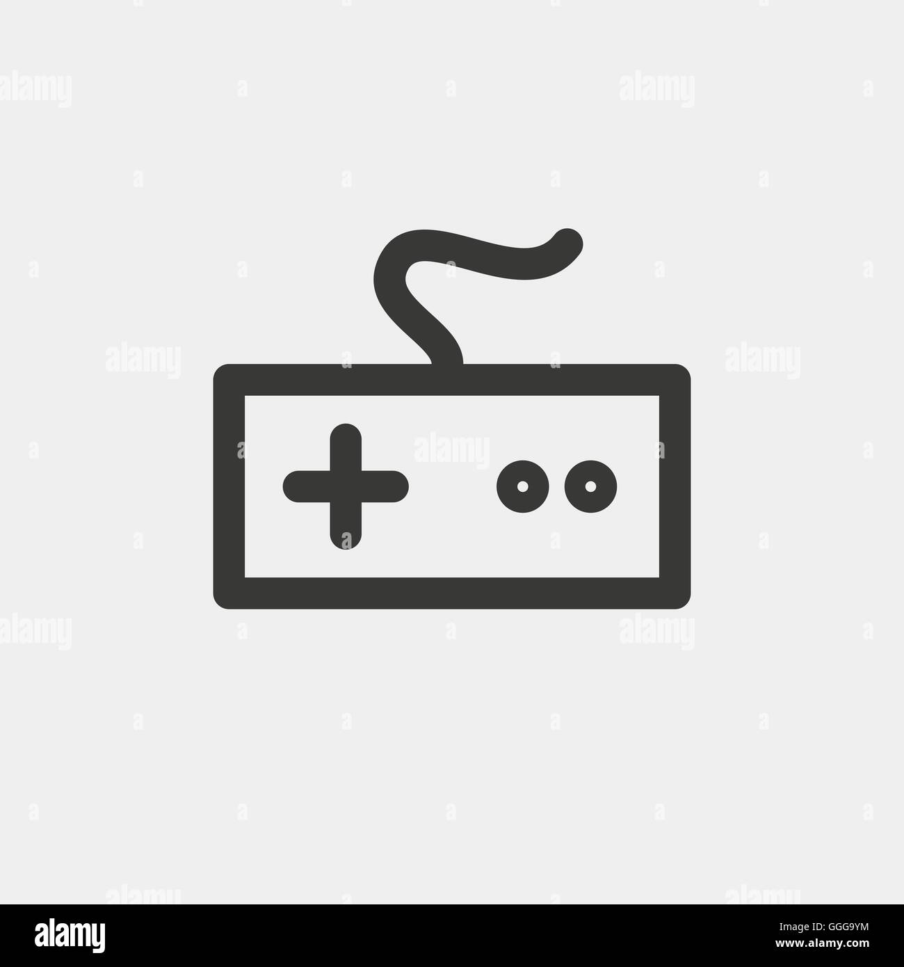 game icon of brown outline for illustration Stock Vector Image & Art ...