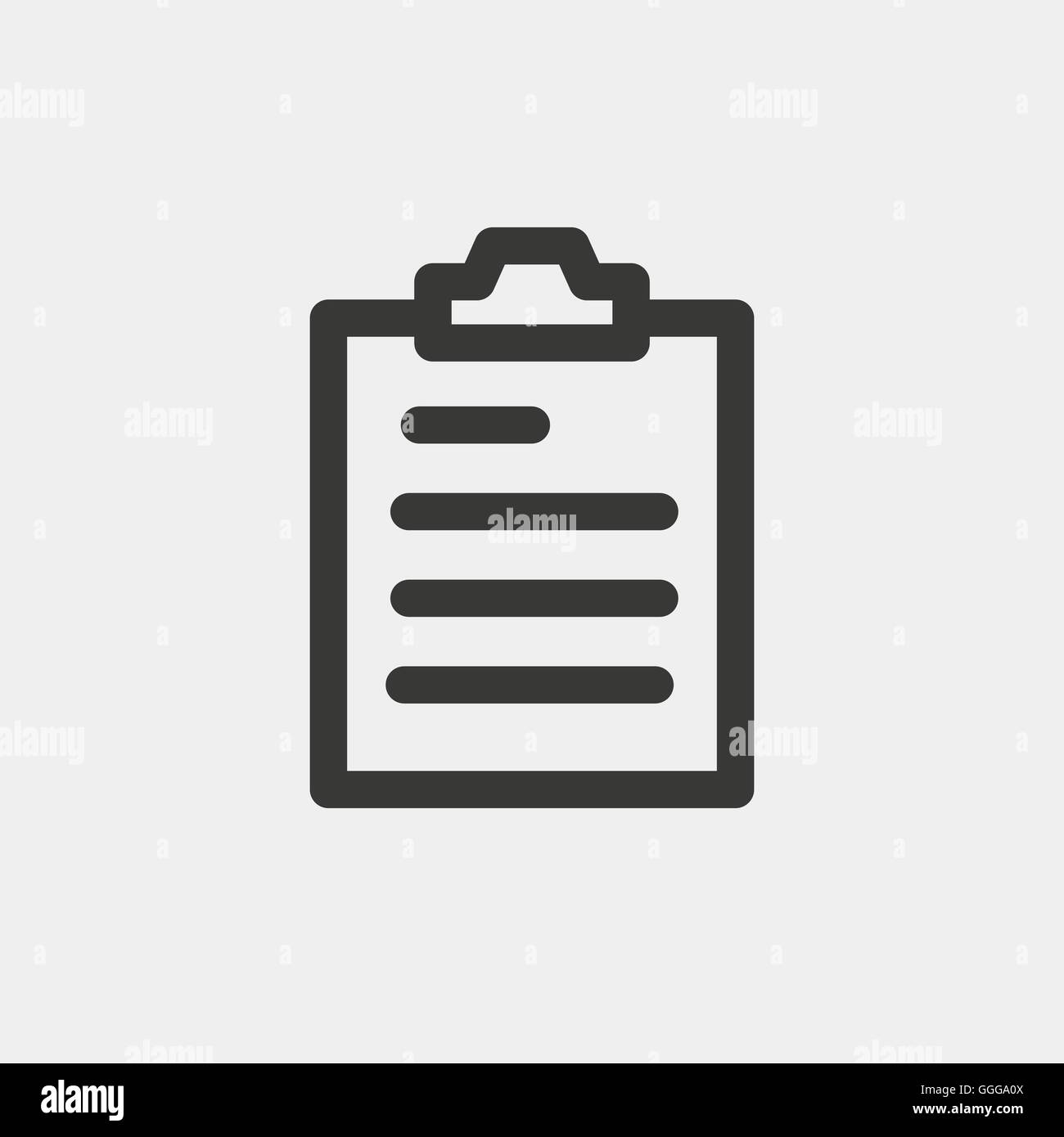 document icon of brown outline for illustration Stock Vector Image ...