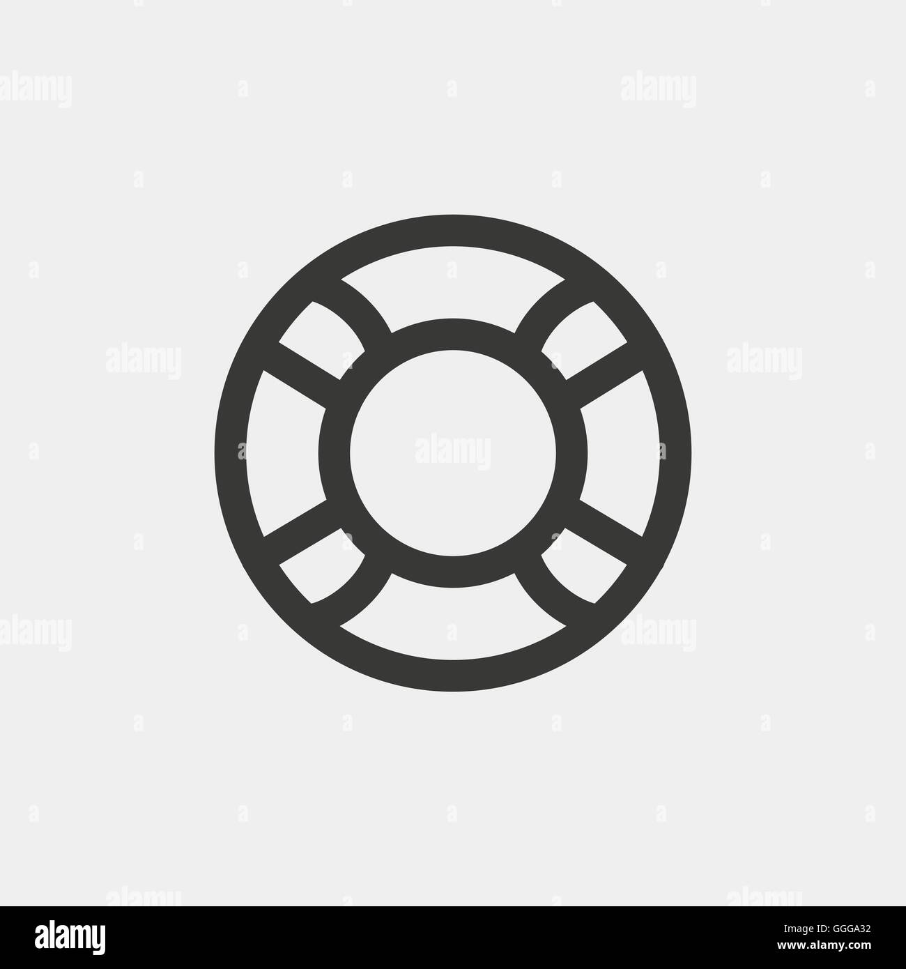 lifeline icon of brown outline for illustration Stock Vector Image ...