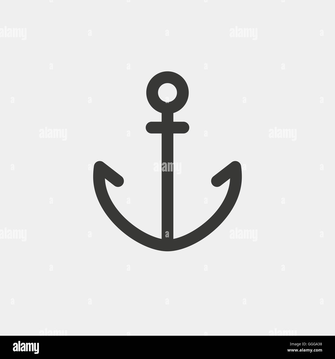Brown anchor Stock Vector Images - Alamy