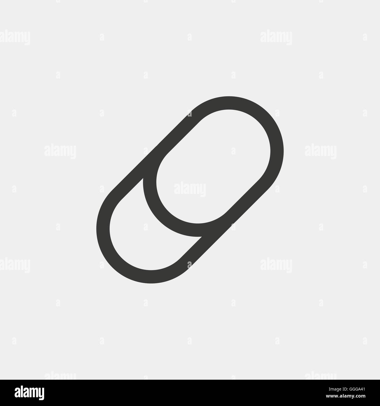switch button icon of brown outline for illustration Stock Vector Image ...