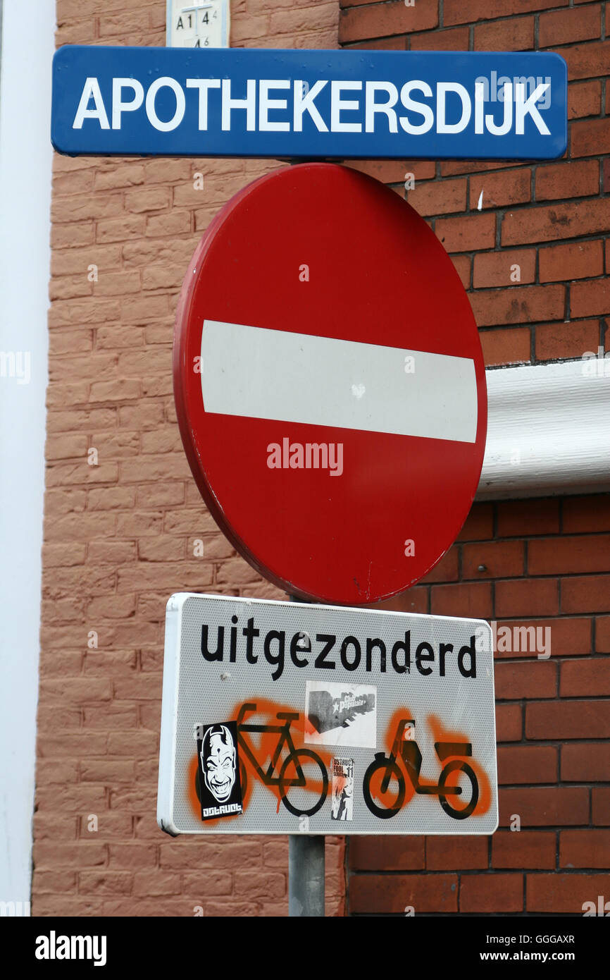 Traffic signs in Holland Stock Photo - Alamy